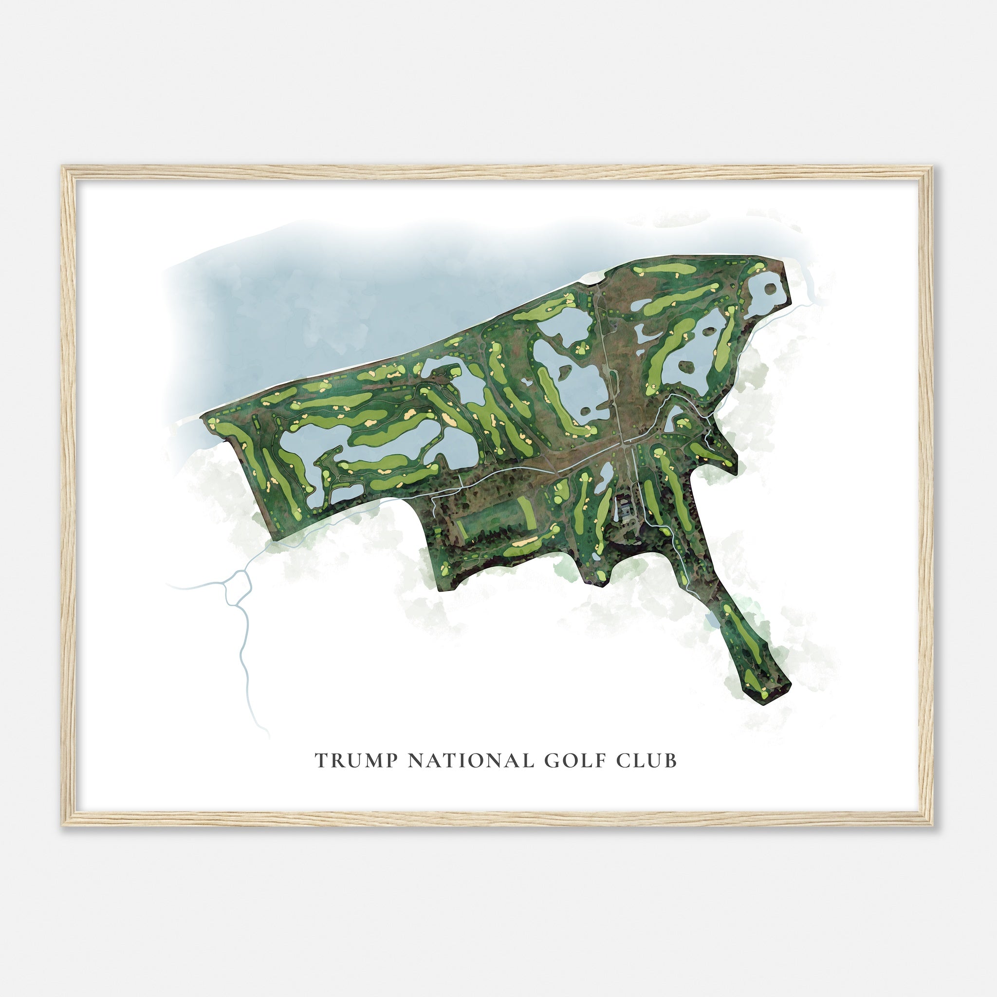 Trump National Golf Club, Virginia - Custom Golf Course Map in Classic ...