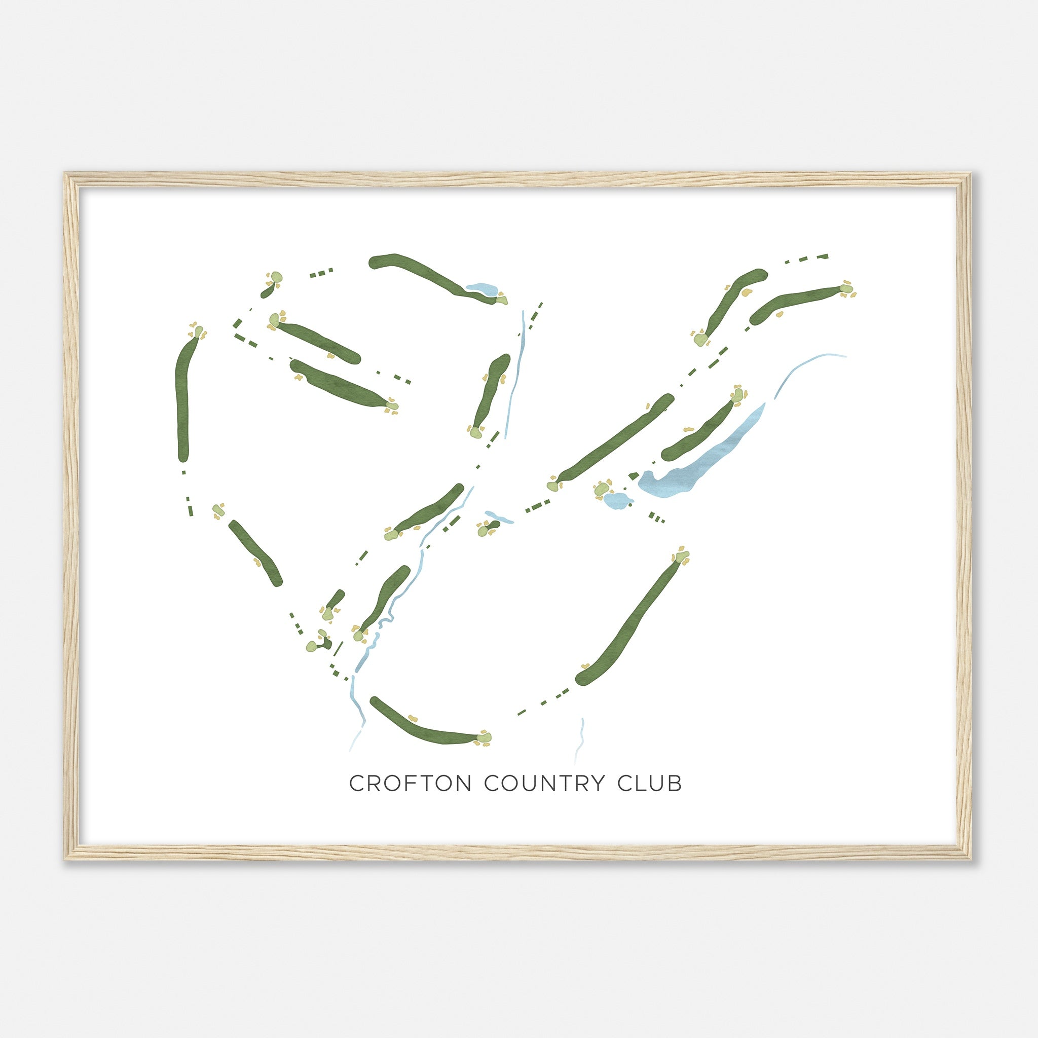 Crofton Country Club, Maryland - Custom Golf Course Map in Modern ...