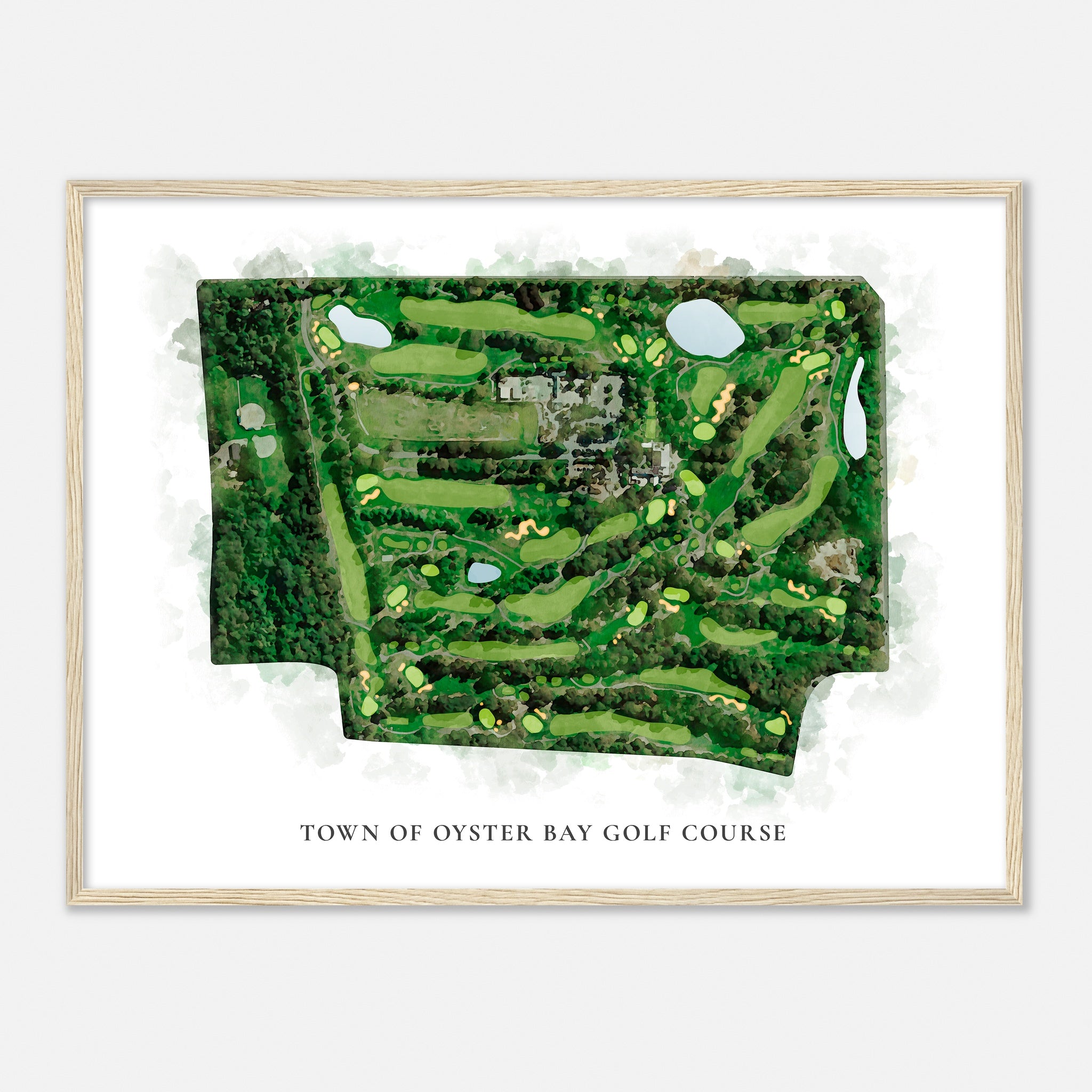 Town of Oyster Bay Golf Course, New York - Custom Golf Course Map in ...