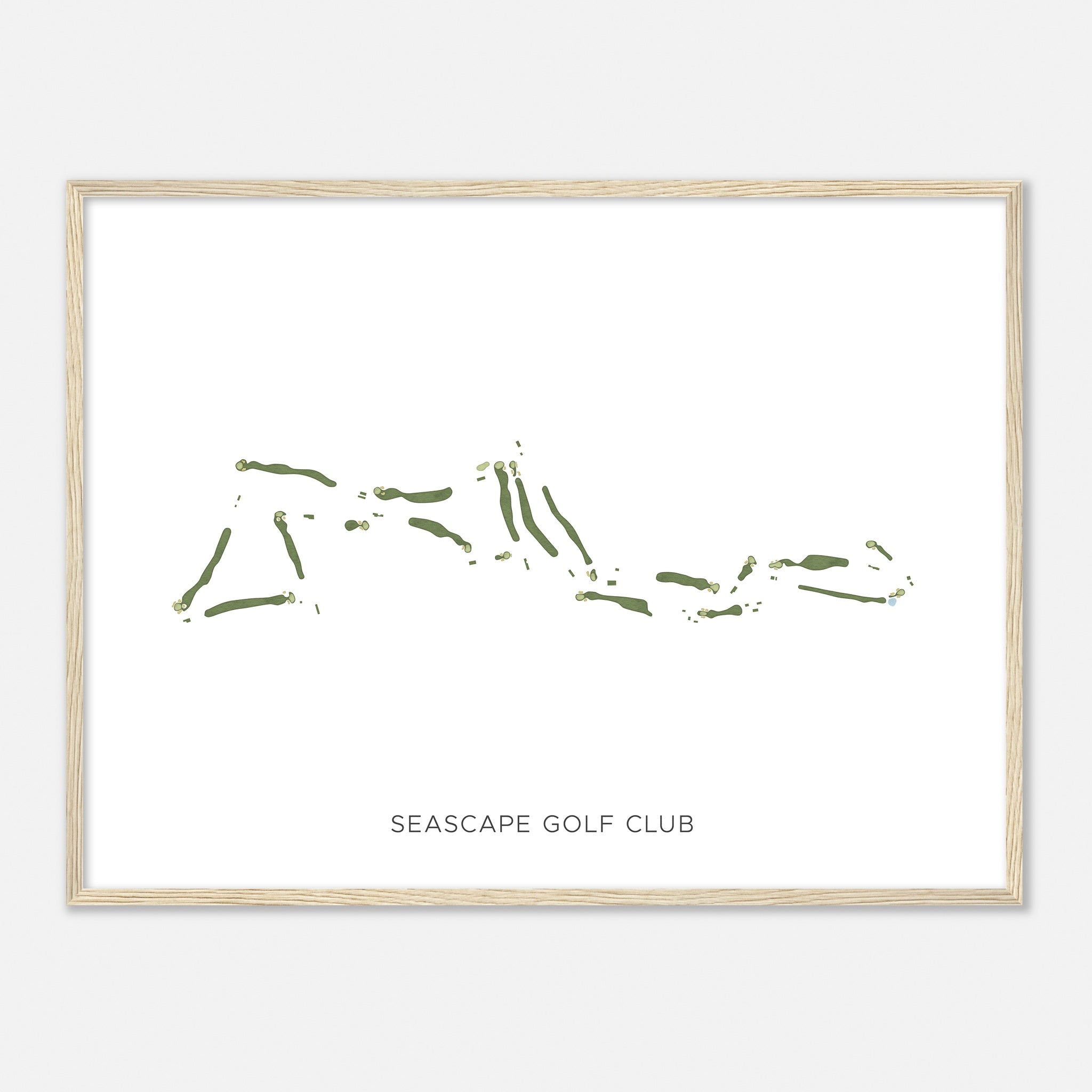 Seascape Golf Club, California - Custom Golf Course Map in Modern ...