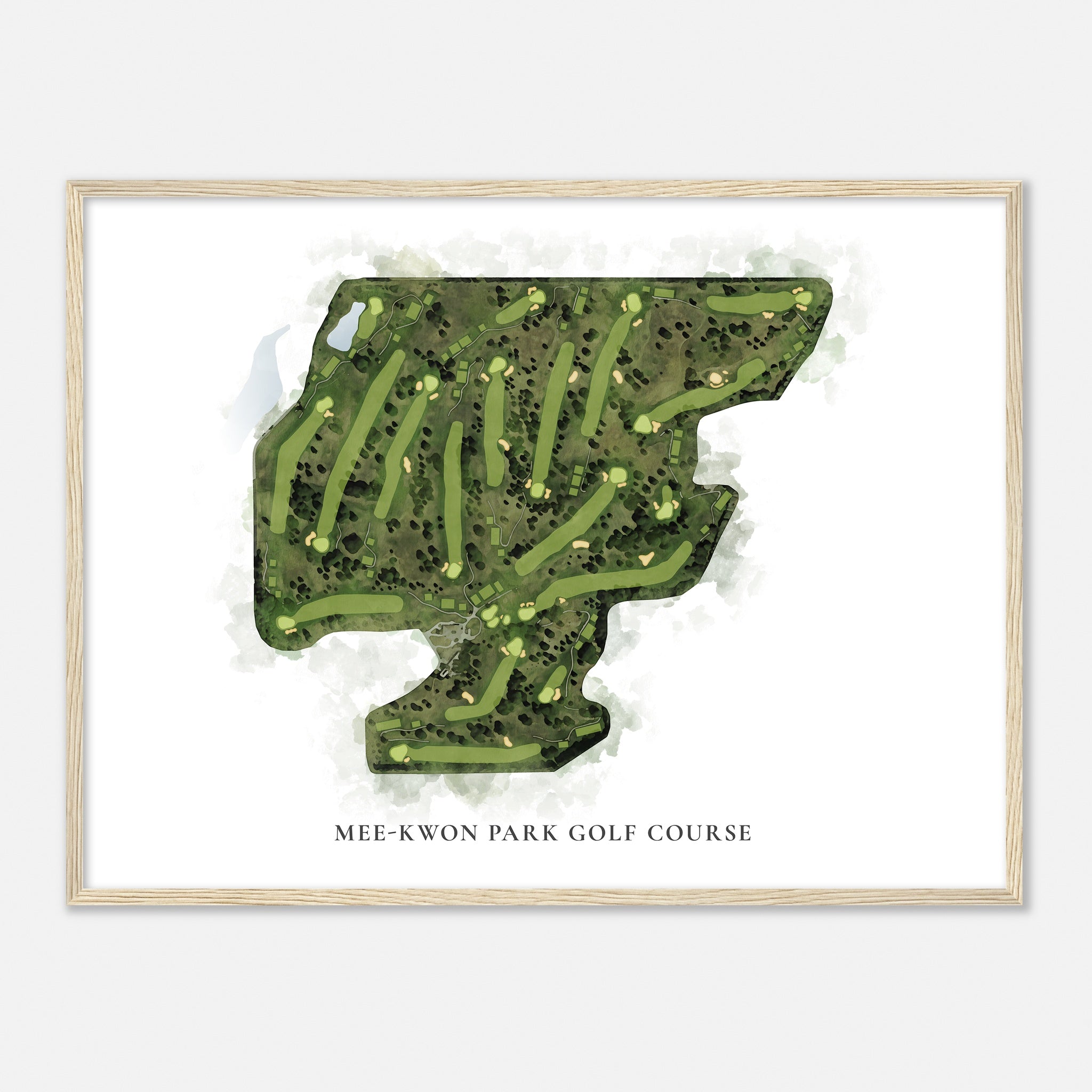 Mee-Kwon Park Golf Course, Wisconsin - Custom Golf Course Map in ...