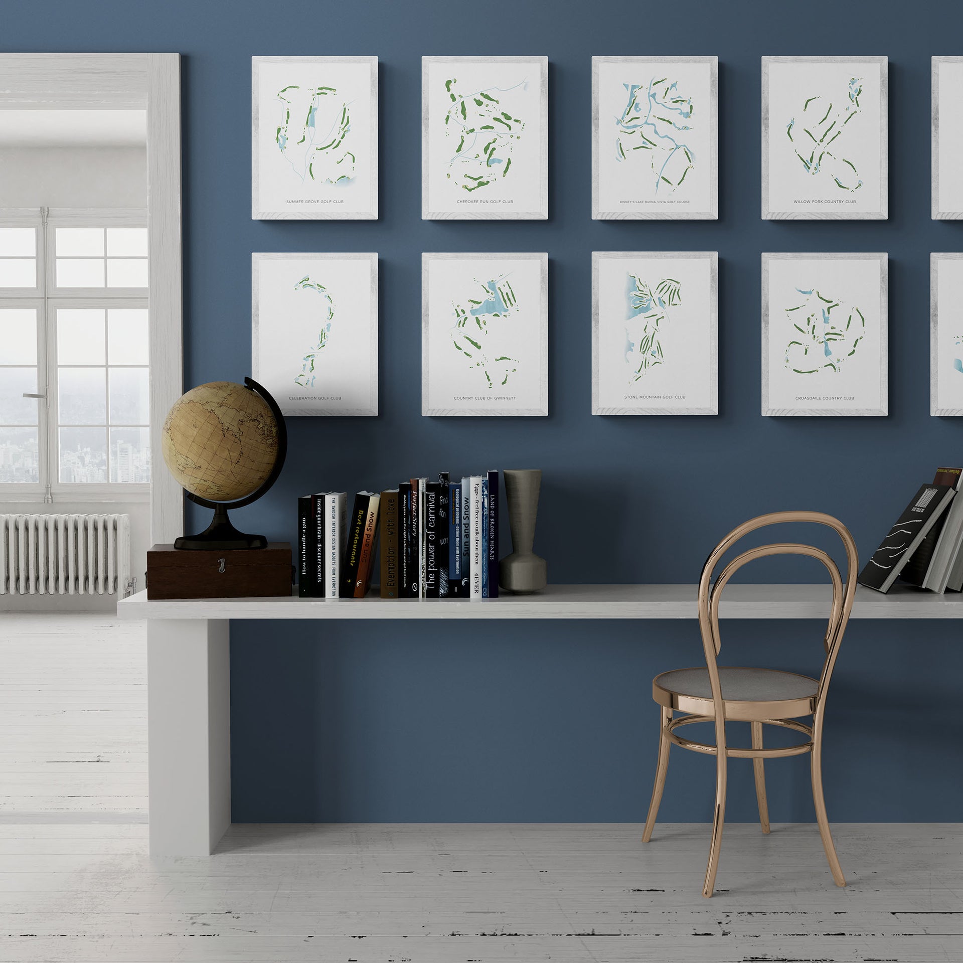 Golf Course Wall Art & Posters | Brush & Birdie: Unique Decor for Golf ...